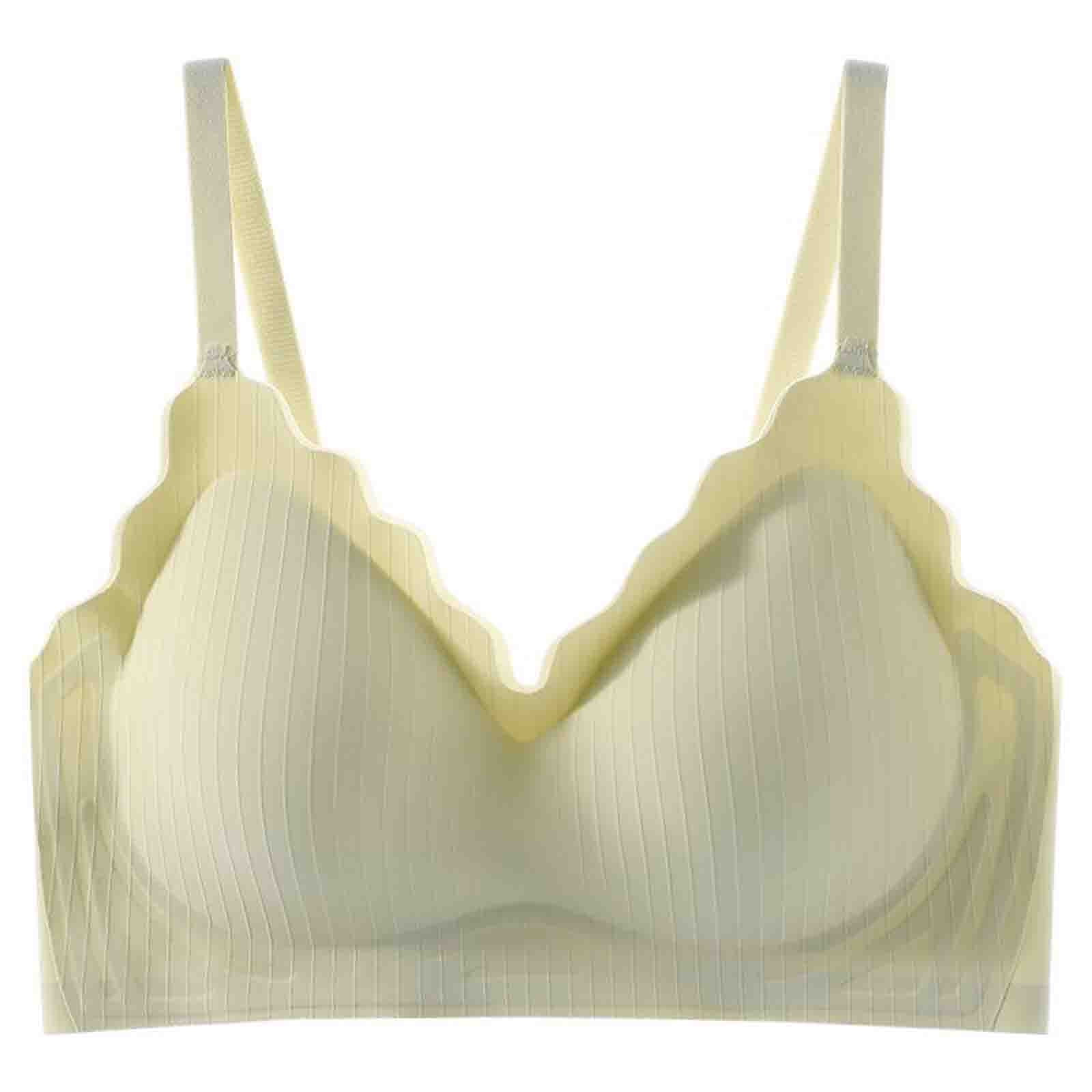POIUYTR Women's Smoothing Seamless Everyday Bra - Wireless Light ...