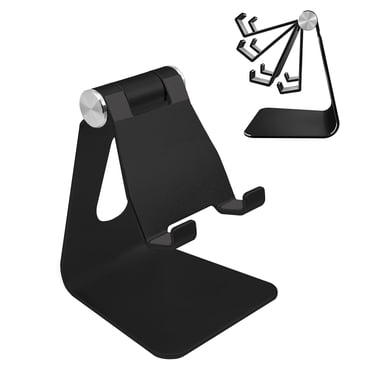 Pokanic Cell Phone Tablet Stand Mount Fully Foldable Dock Holder Cradle ...