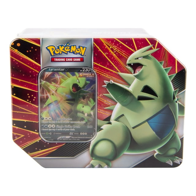 Pokemon Trading Card Games V Strikers Tin Tyranitar V - Walmart.com