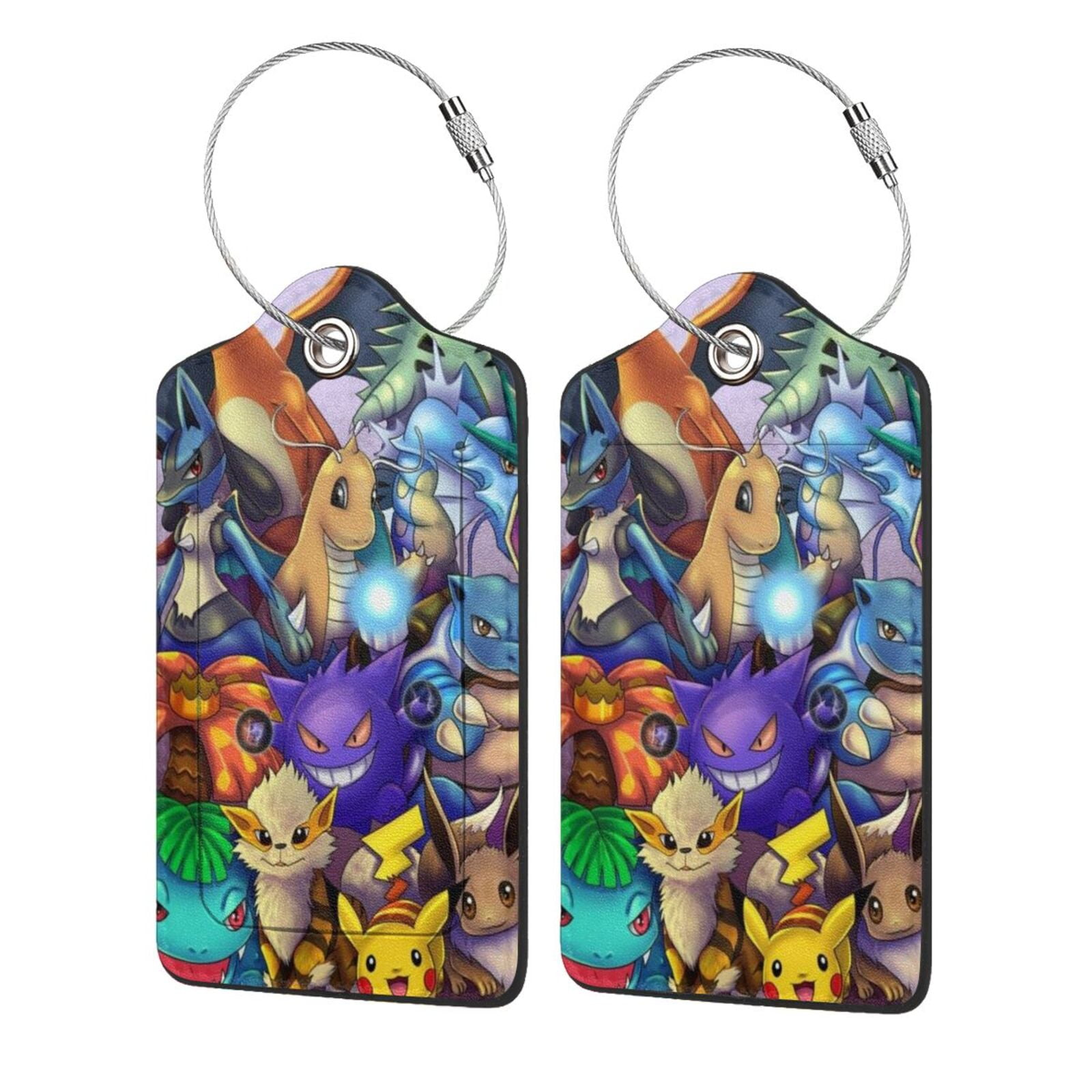 POKEMON 3 Luggage Tags for Suitcases Travel ID Identification Labels ...
