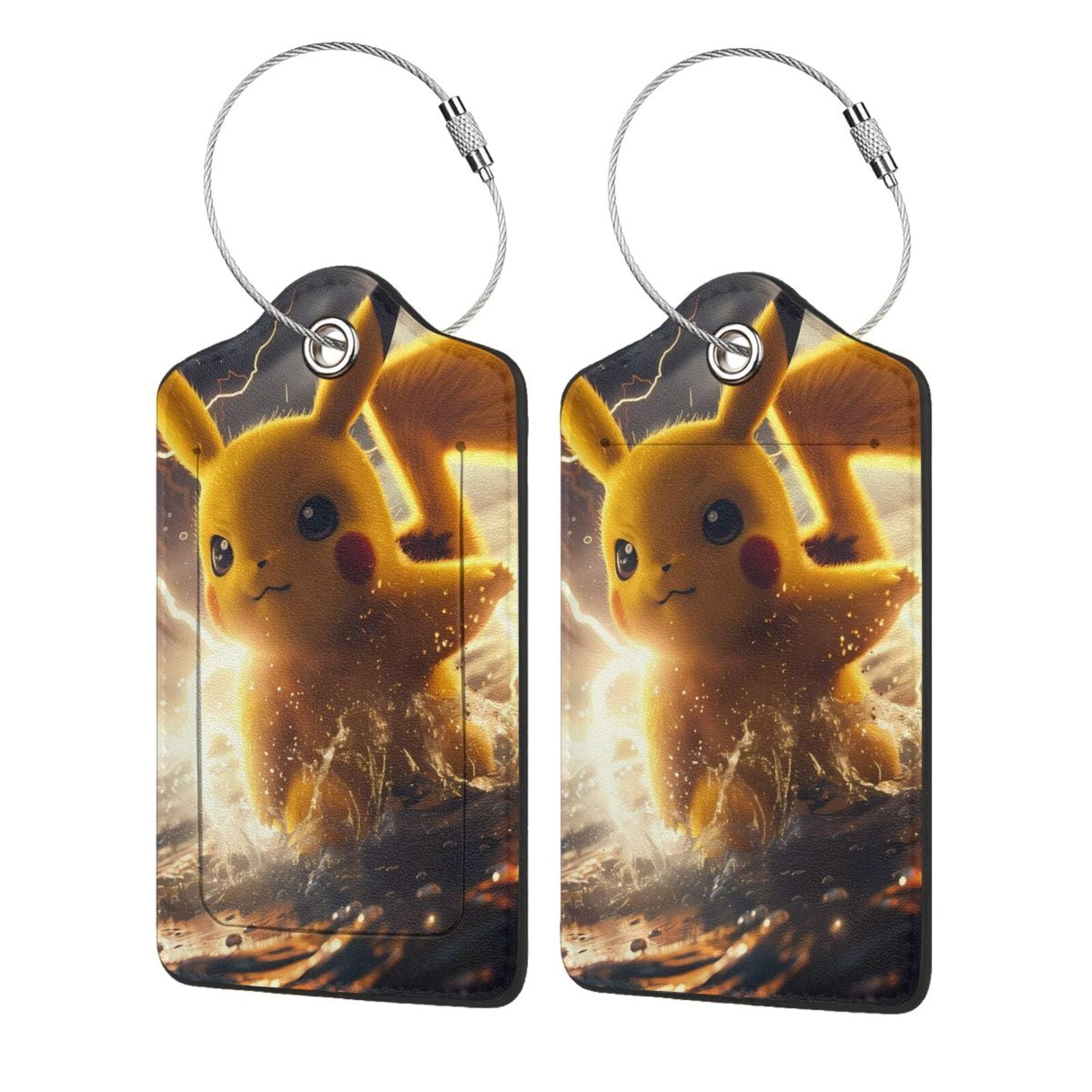 POKEMON 4 Luggage Tags for Suitcases Travel ID Identification Labels ...