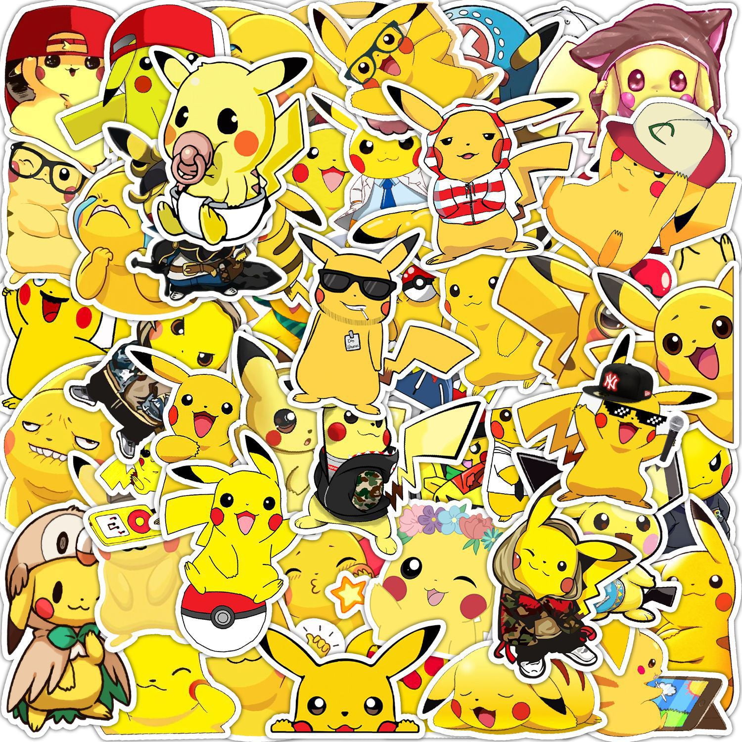 POKEMON 50/100 Pcs Cartoon Movie Stickers Gifts for Kids Girl Laptop ...