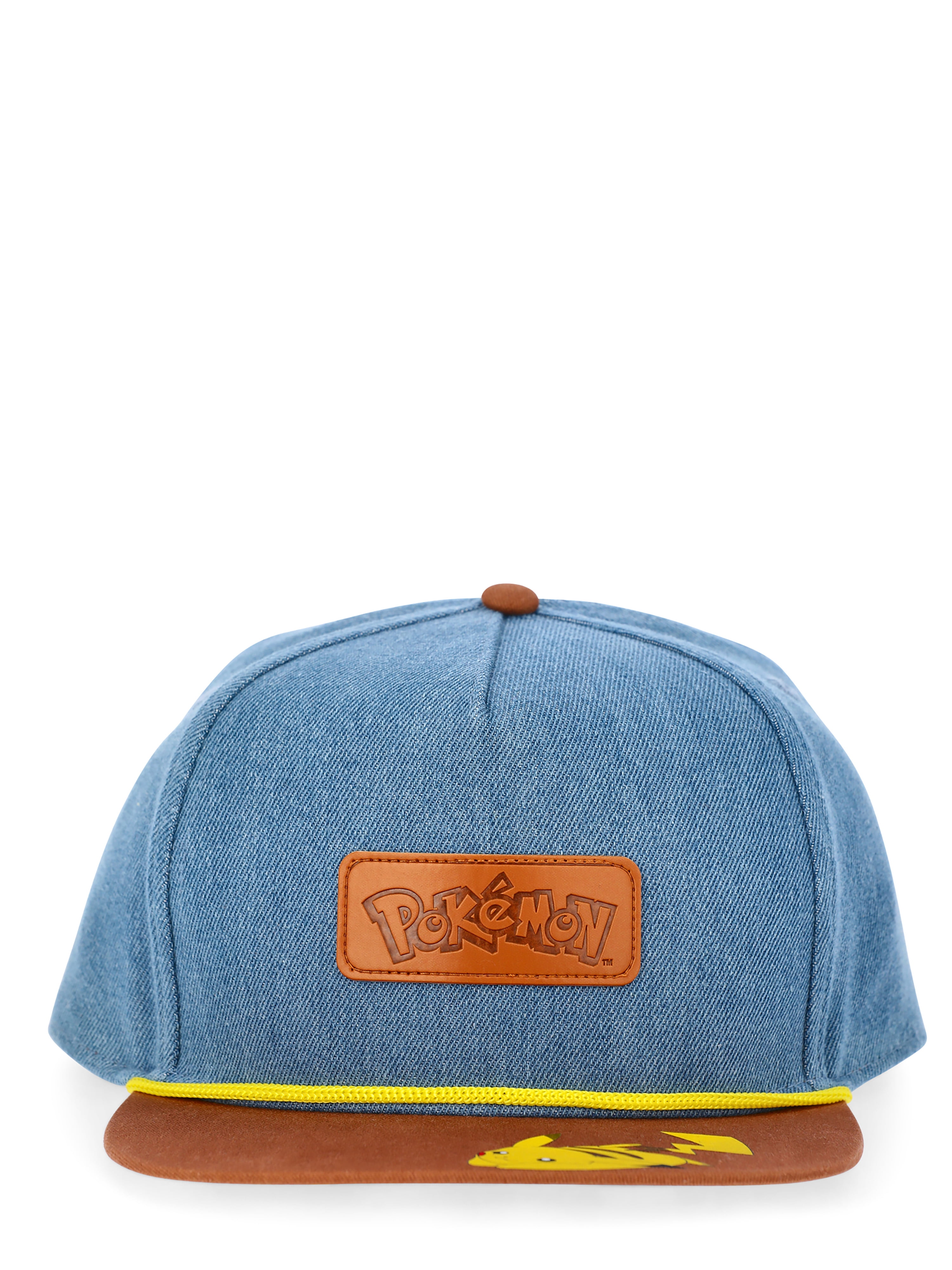 Pokemon Boys Denim Snapback Hat, One Size Fits Most - Walmart.com