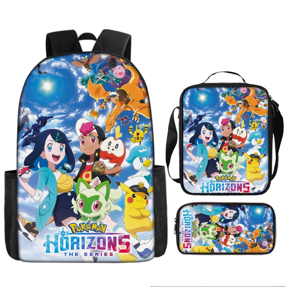 POKEMONAnime Backpack for Teens Womens Mens Stylish Daypack Purse ...