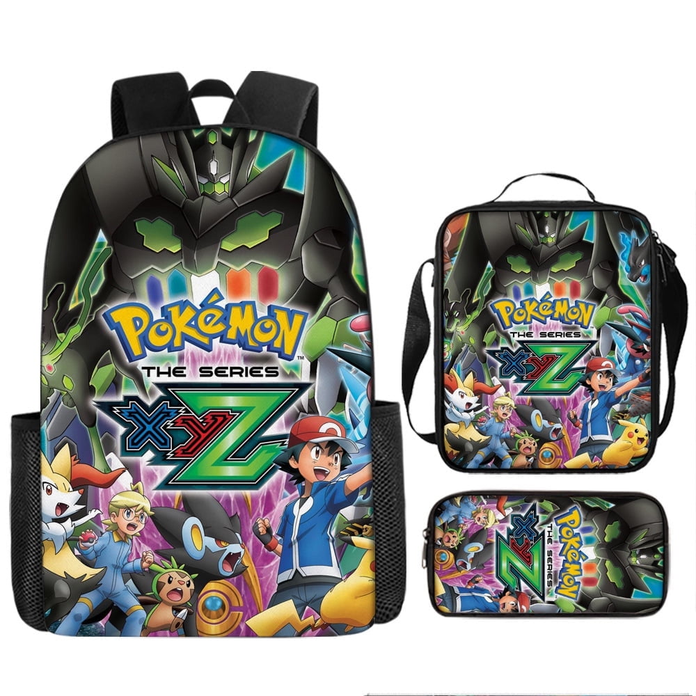 POKEMONAnime Backpack for Teens Womens Mens Stylish Daypack Purse ...