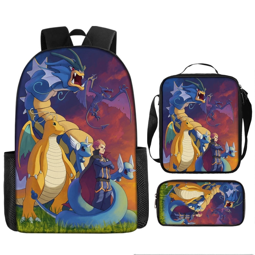 POKEMONAnime Backpack for Teens Womens Mens Stylish Daypack Purse ...