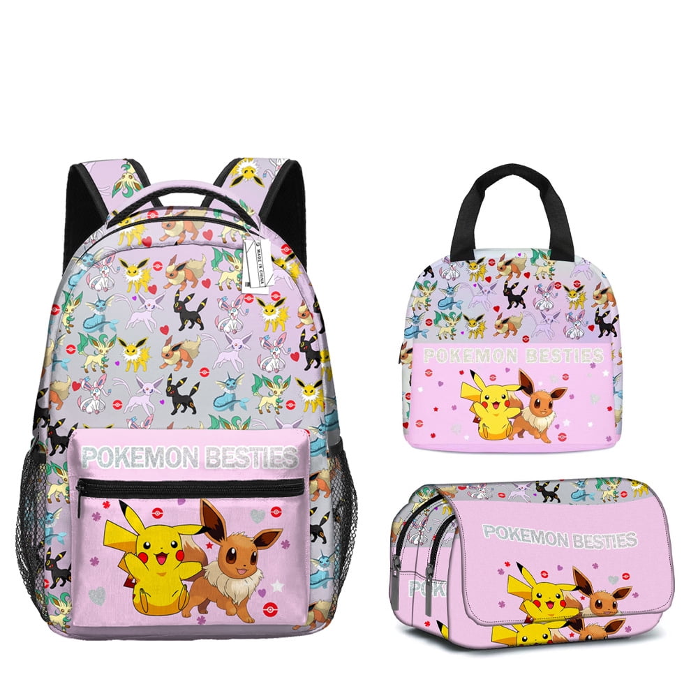 POKEMONAnime Travel Backpack for Teens/Womens/Mens/ Casual Daypack ...