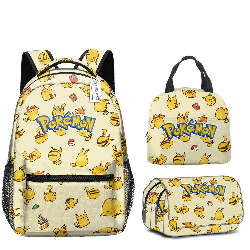 POKEMONAnime Travel Backpack for Teens/Womens/Mens/ Casual Daypack ...