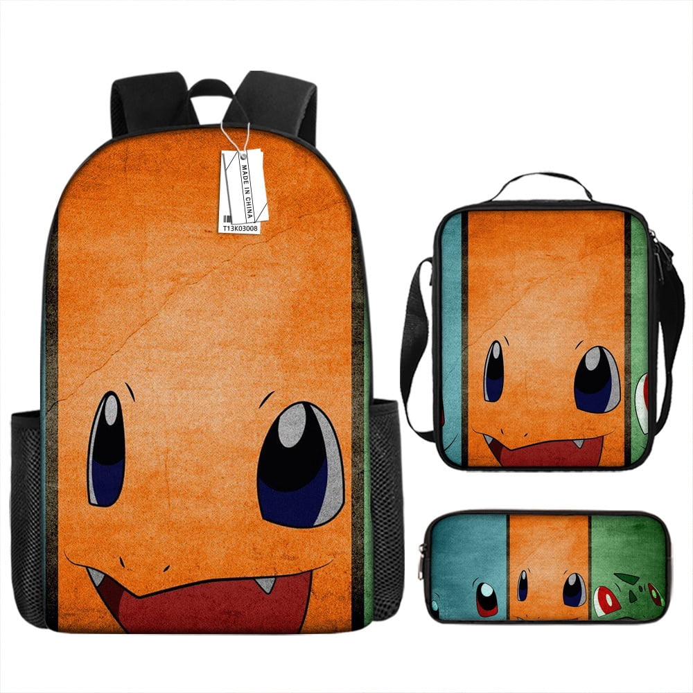 POKEMONAnime Travel Backpack for Teens/Womens/Mens/ Casual Daypack ...