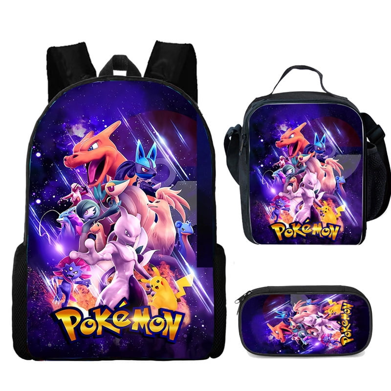 POKEMONBackpack for Women/Men/Teens, Backpack With Shoulder Bag and ...