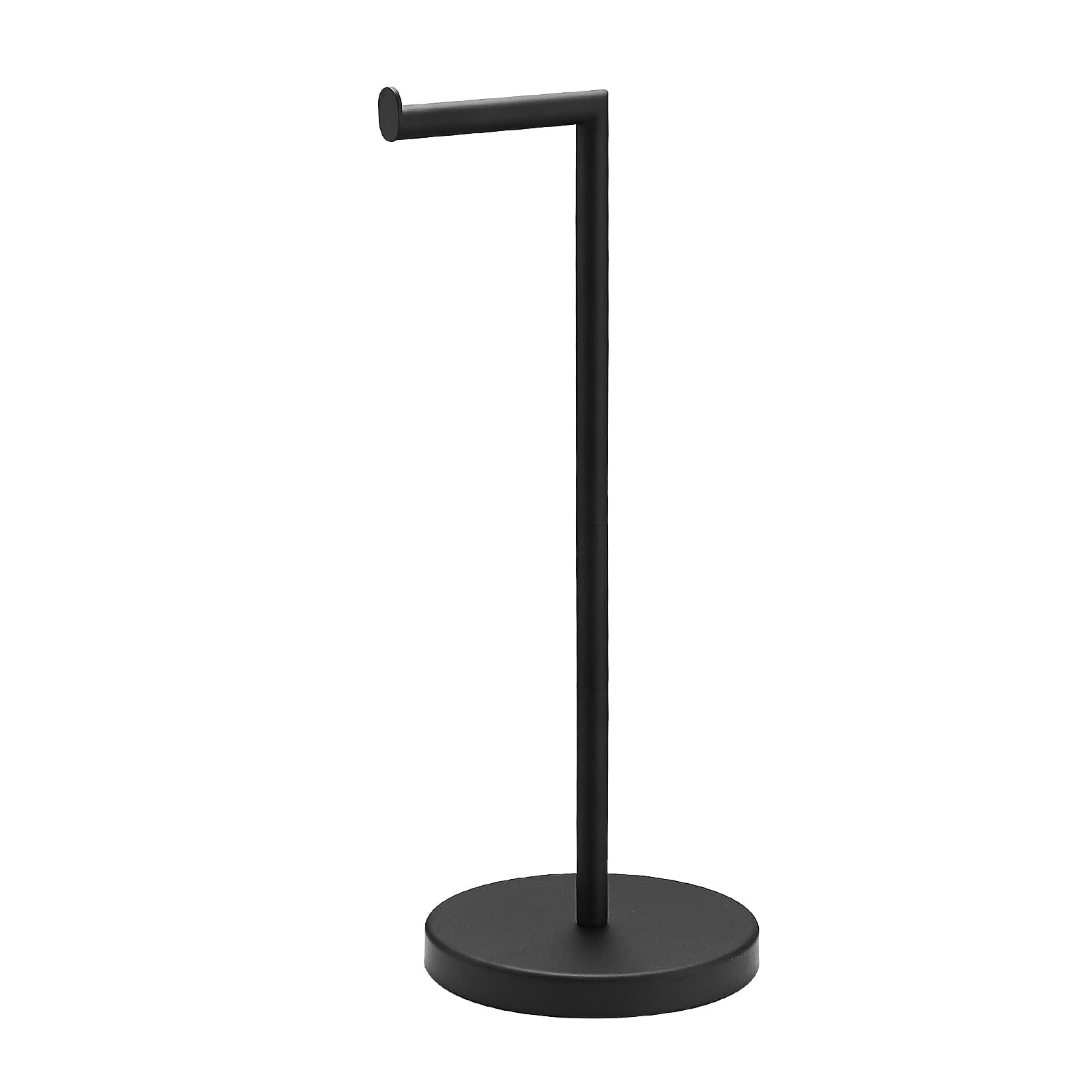 Pokim Matte Black Toilet Paper Holder Stand 2 0 For Bathroom Floor