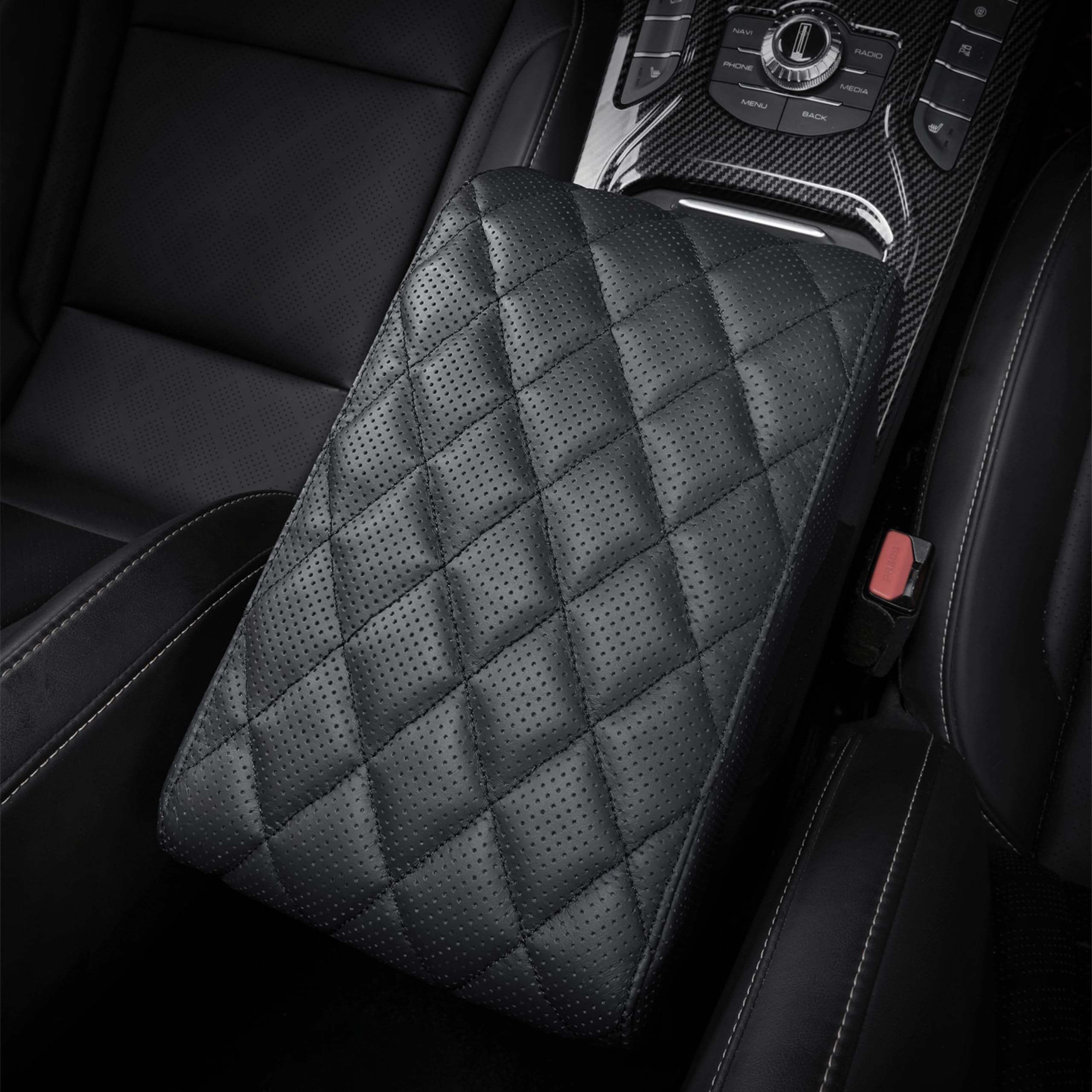 POKSRI Car Center Console IFF17 Cover pad Genuine Armrest Box mat ...