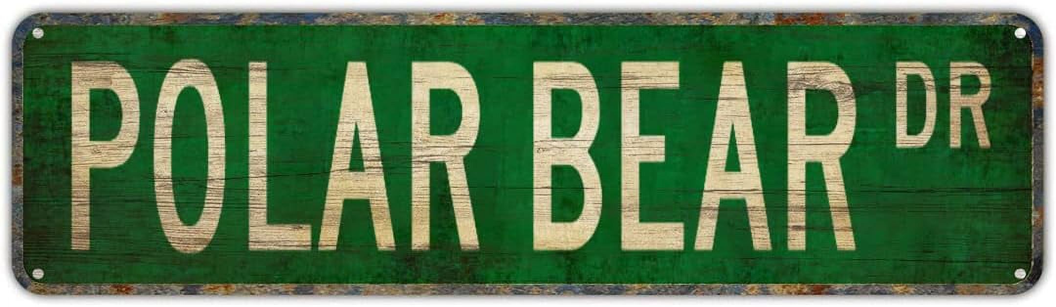 POLAR BEAR DR Vintage Signs Retro Tin Signs Art Plaque Aluminum Sign ...