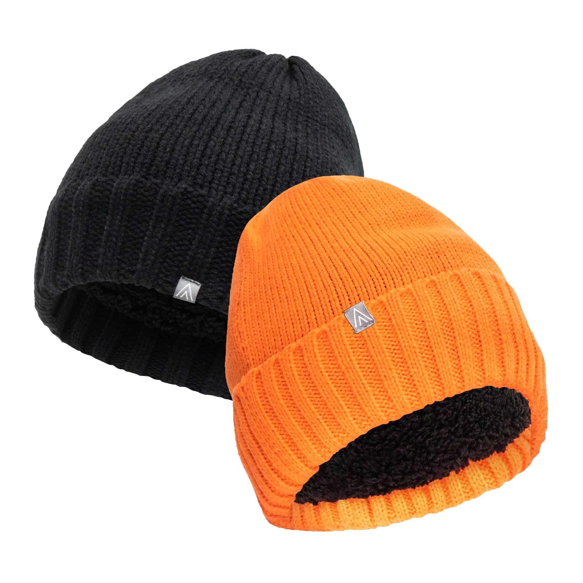 POLAR HEAT NANUUQ Reversible Winter Hat, High-Pile Sherpa-Lined Tuque ...