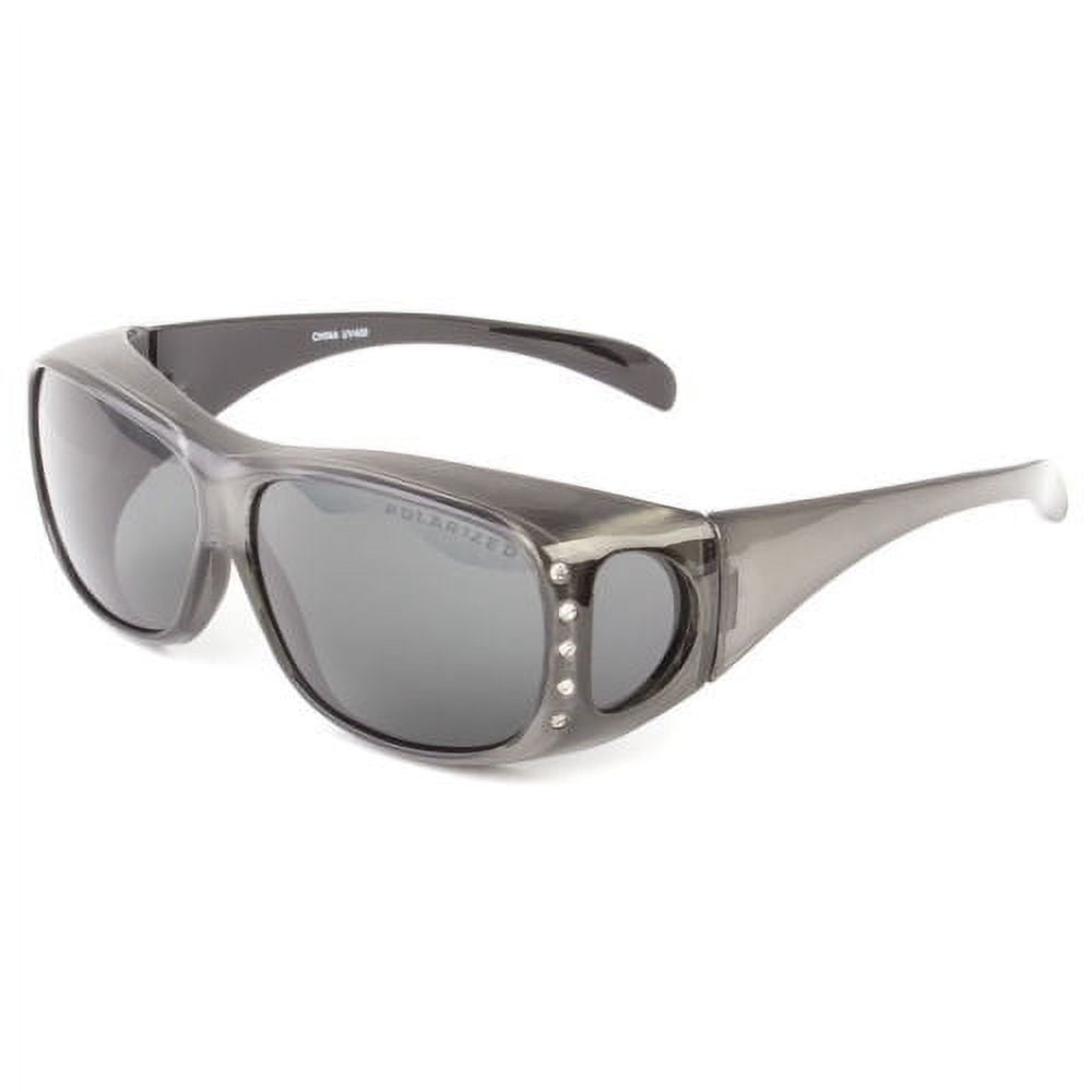 POLARIZED SOLAR SHIELD FIT OVER WOMEN SUNGLASSES COVER ALL FRAME LENS ...