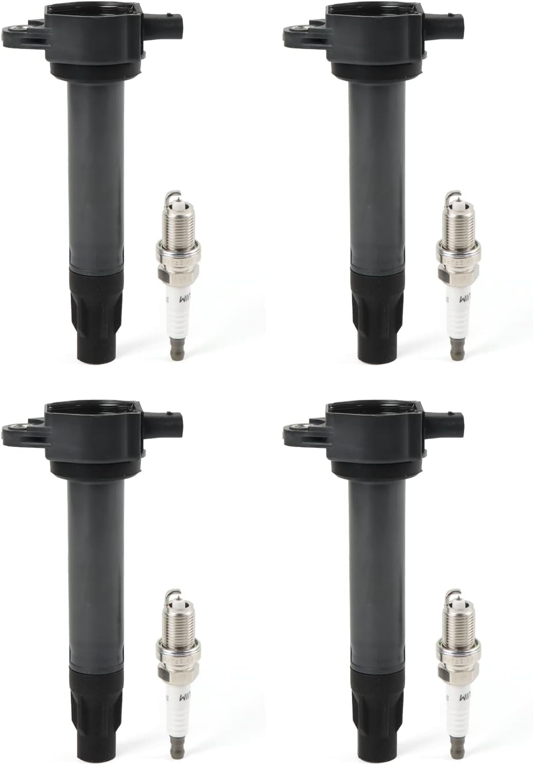 POLARPRA 4PCS UF557 Ignition Coils & Iridium Spark Plugs Compatible ...