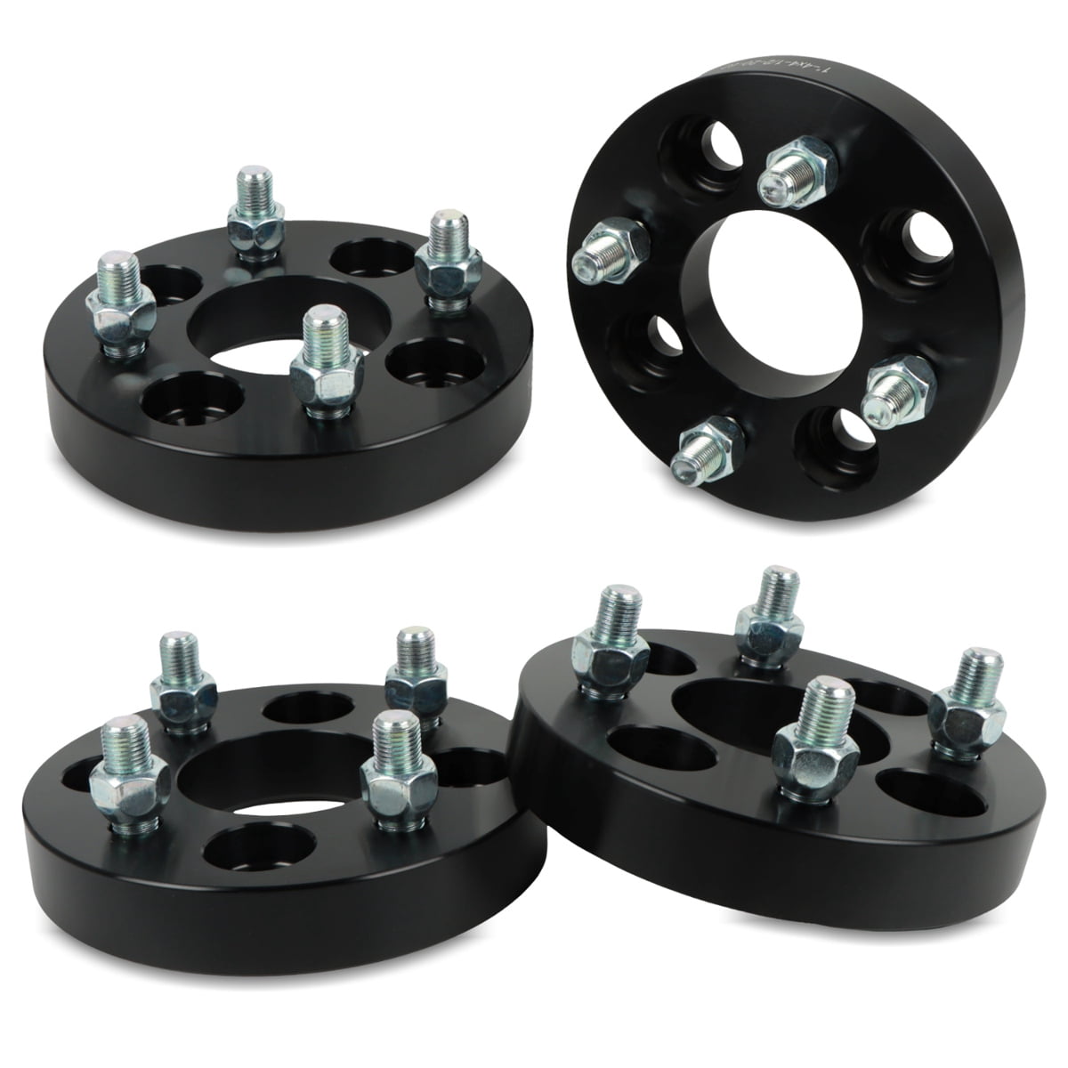 POLARPRA 4PCS Wheel Spacers 1 inch 4x4，1/2"x20 Studs 62mm Hub Bore ...