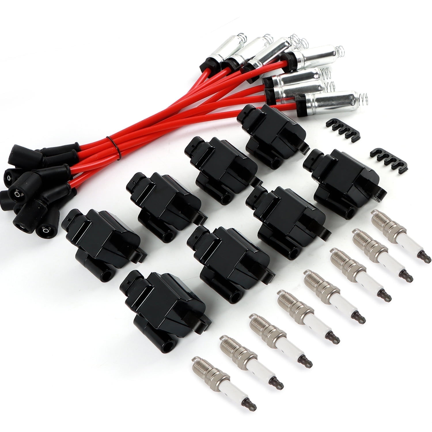 POLARPRA 8PCS UF-271 Square Ignition Coils Pack & 41-962 Platinum Spark ...