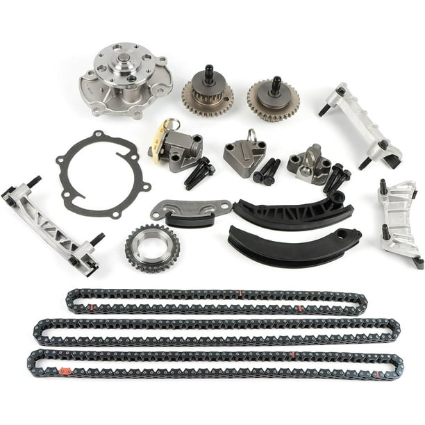 POLARPRA 9-0753S Engine Timing Chain Kit - With Water Pump Fits for ...