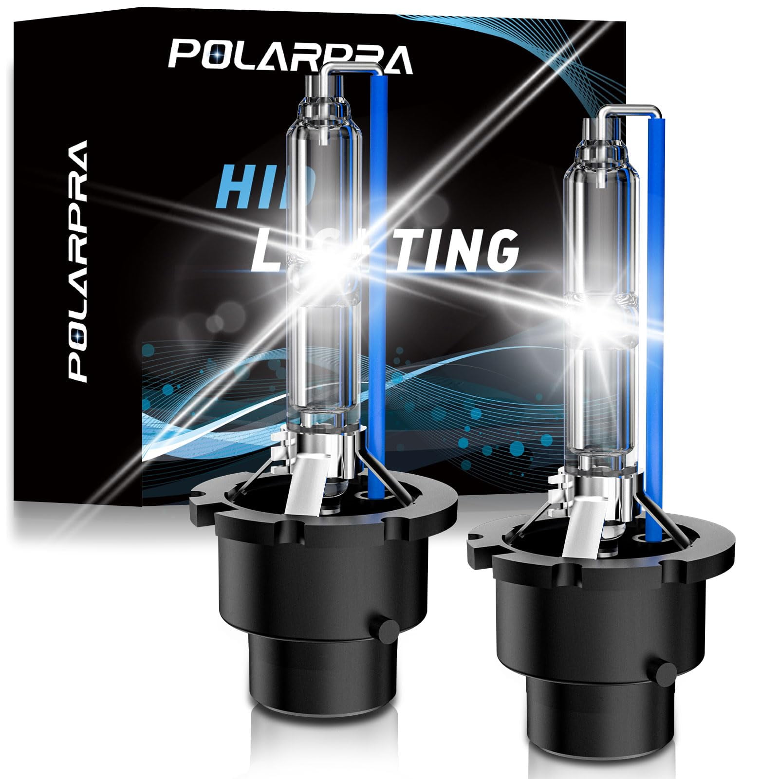 POLARPRA D2S HID Headlight Bulbs - 6000K Daylight White 35W 7600LM ...