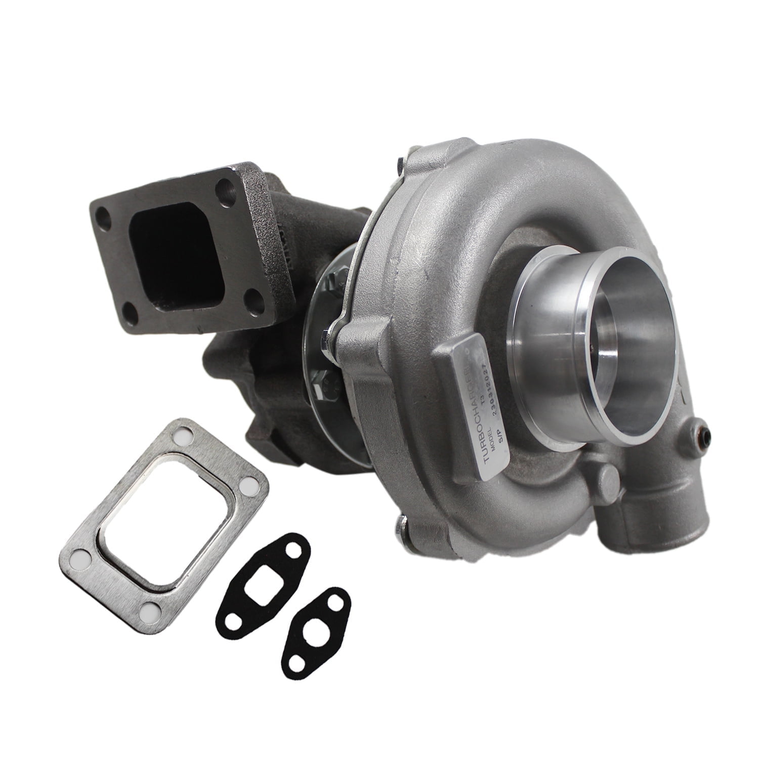 POLARPRA Turbocharger with Gasket, T04E T3/T4 0.57 A/R Engines Oil ...