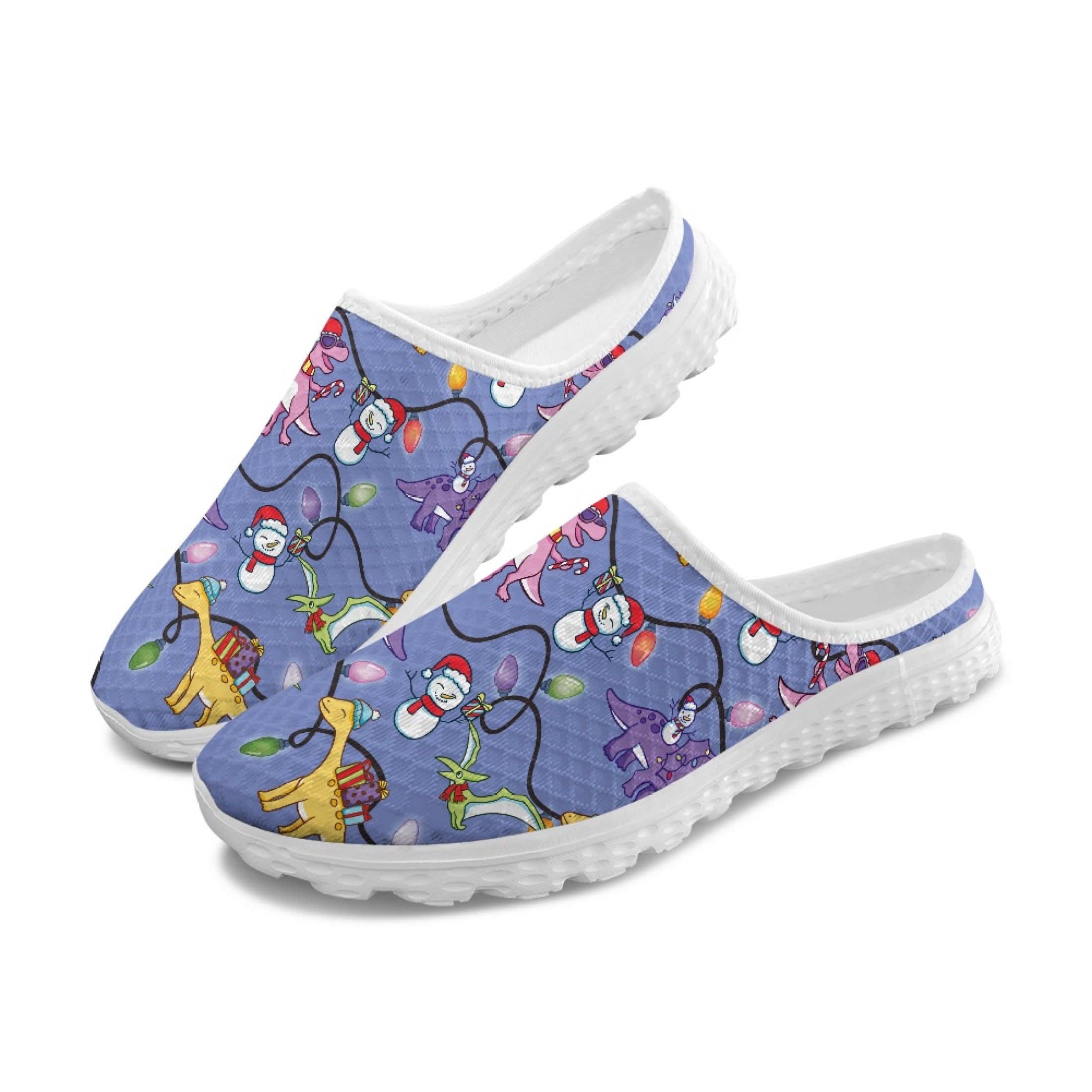 POLERO POListmas Dinosaur Mesh Slip On Clogs - Breathable Lightweight ...
