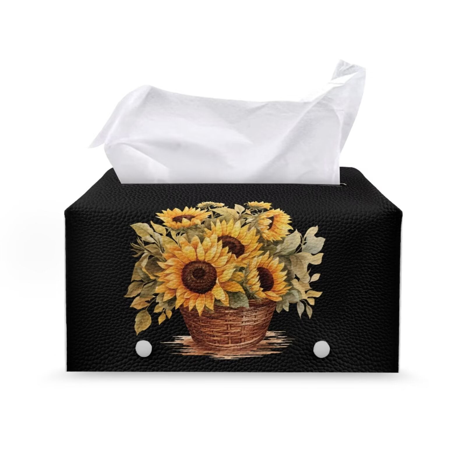 POLERO Pink Christmas Tissue Box Holder - Gingerbread Man Rectangle PU ...