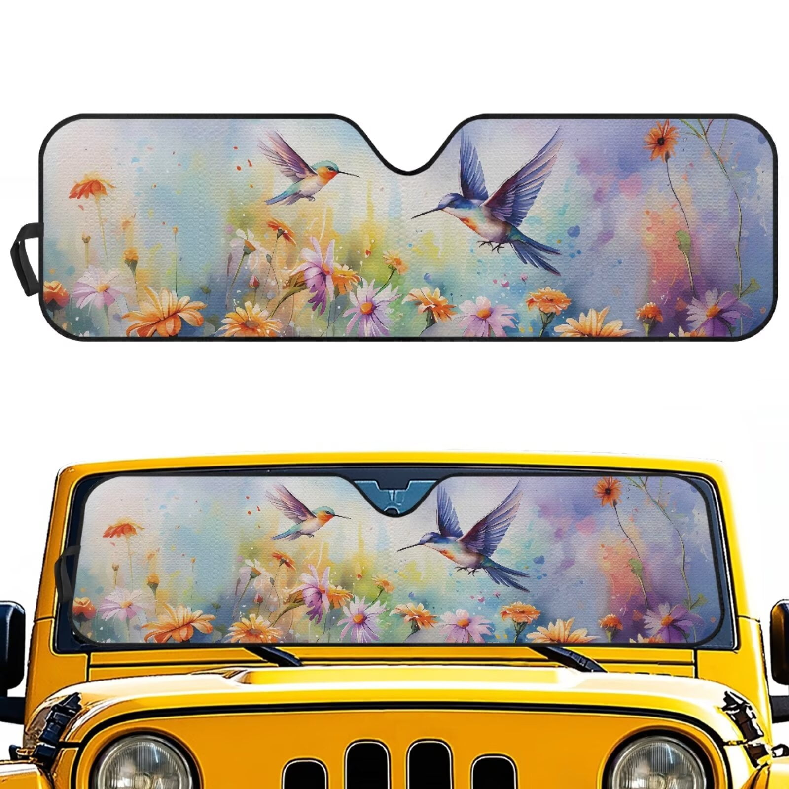 POLERO Windshield Sun Shade Compatible with Car SUV Off-road Vehicle 52 ...