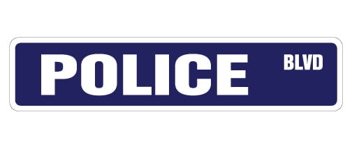 POLICE Aluminum Street Sign new cop officer law man | Indoor/Outdoor ...