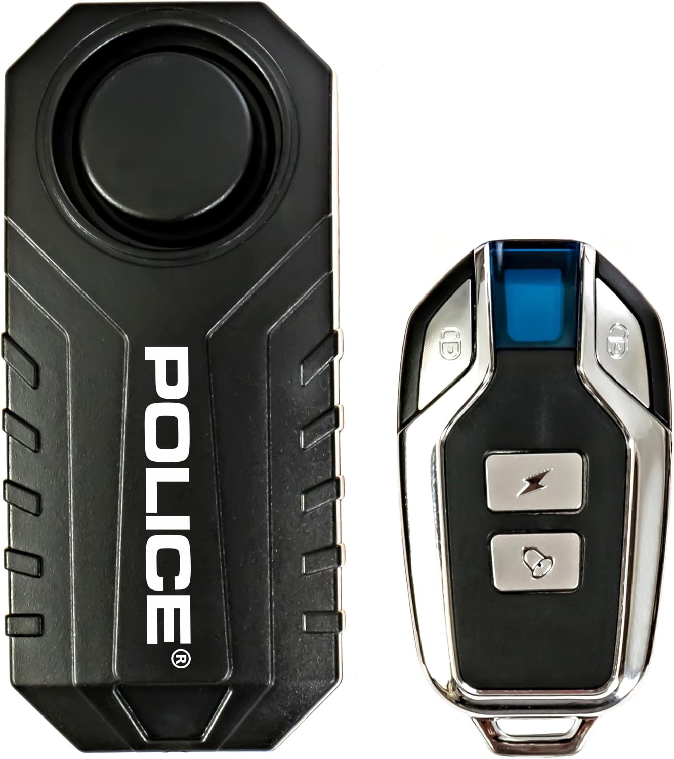 Police Bike Alarm, 113dB Loud Waterproof Scooter Security System ...