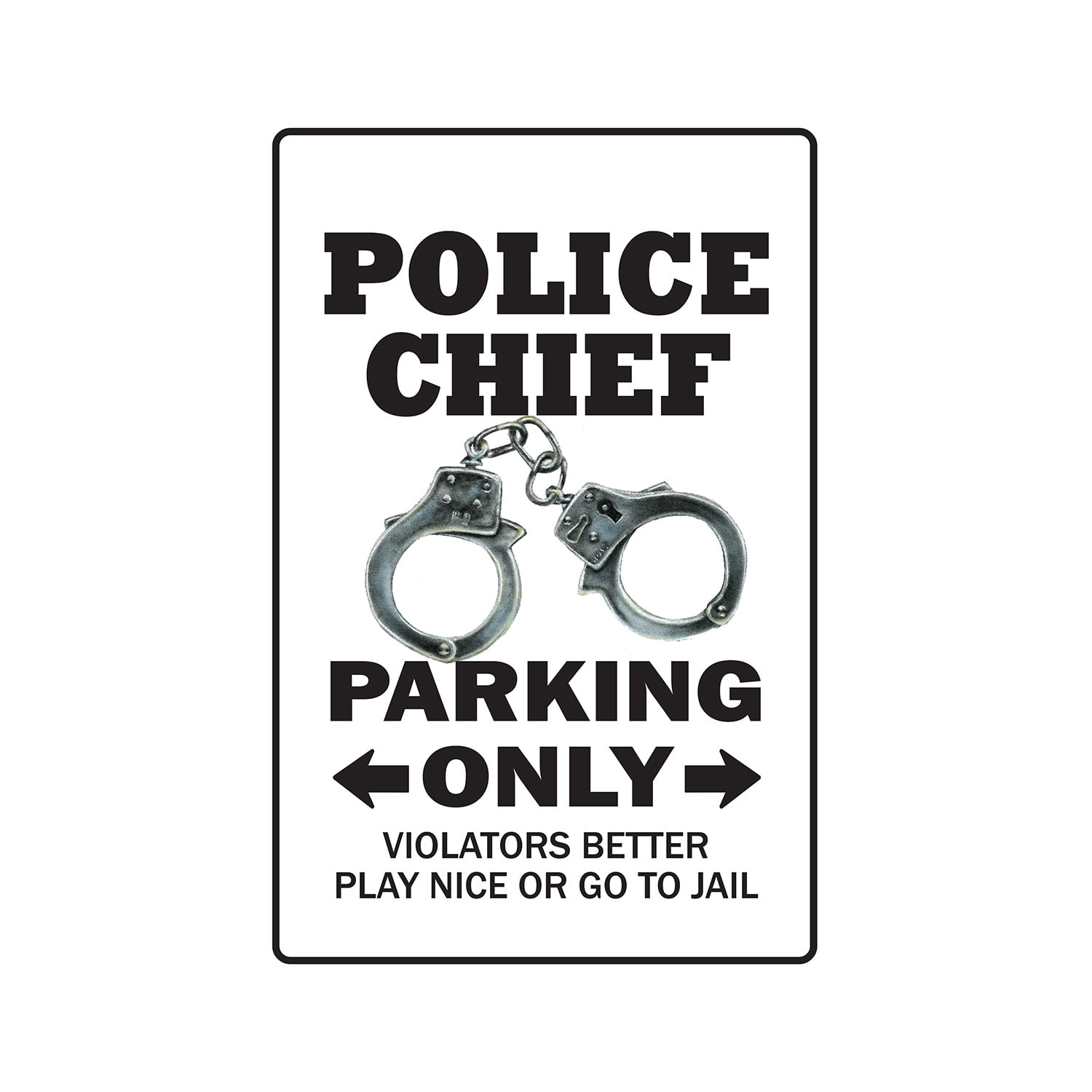 POLICE CHIEF Parking Aluminum Sign law enforcment cop policeman ...