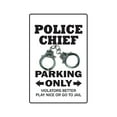 POLICE CHIEF Parking Sign law enforcment cop policeman | Indoor/Outdoor ...