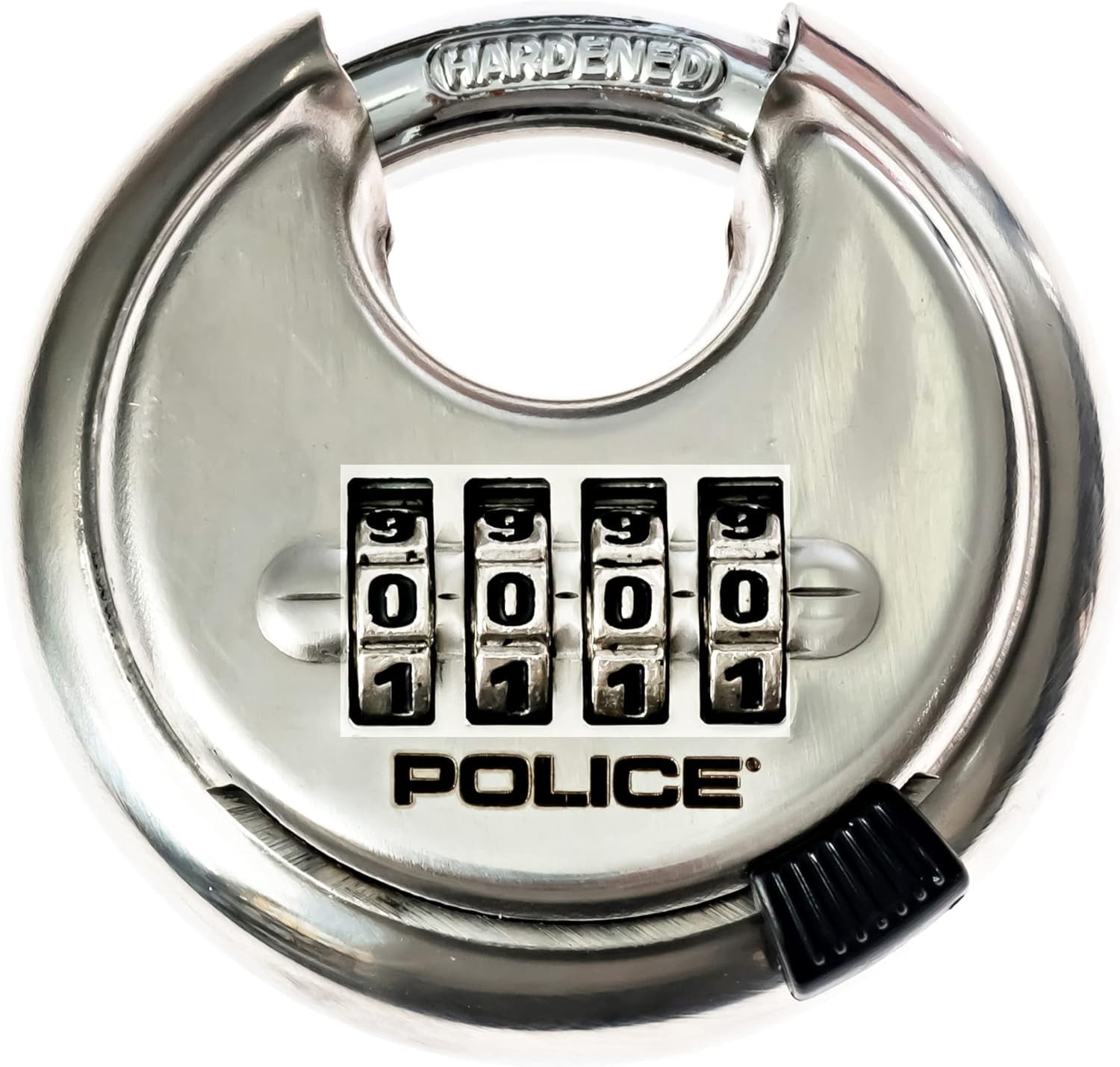 POLICE Combination Lock with Hardened Steel Shackle Heavy Duty Keyless ...