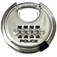 POLICE Combination Lock with Hardened Steel Shackle Heavy Duty Keyless ...