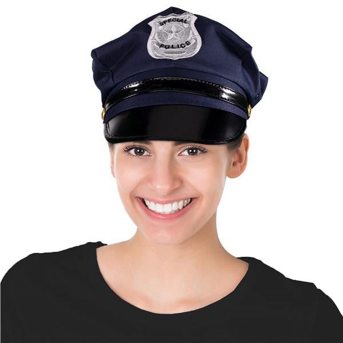 Windy City Novelties Adult Size Navy Blue Police Hat Dress Up Costume ...