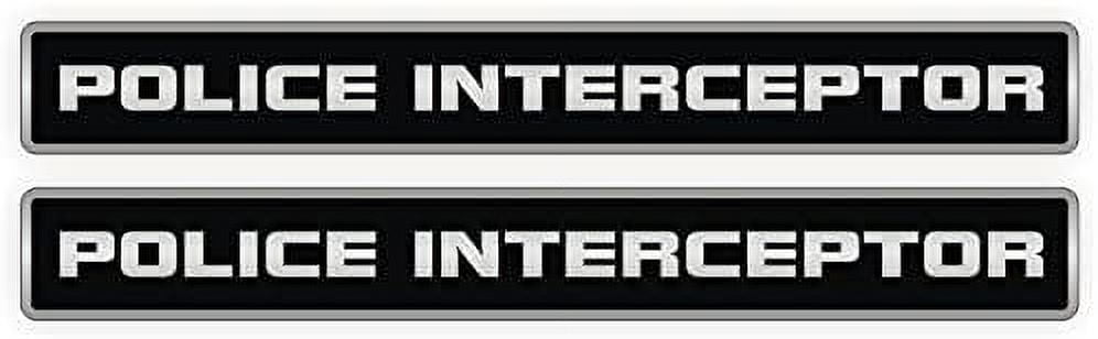 POLICE INTERCEPTOR Vinyl Decals | Stickers | Emblems | Labels | Mustang ...