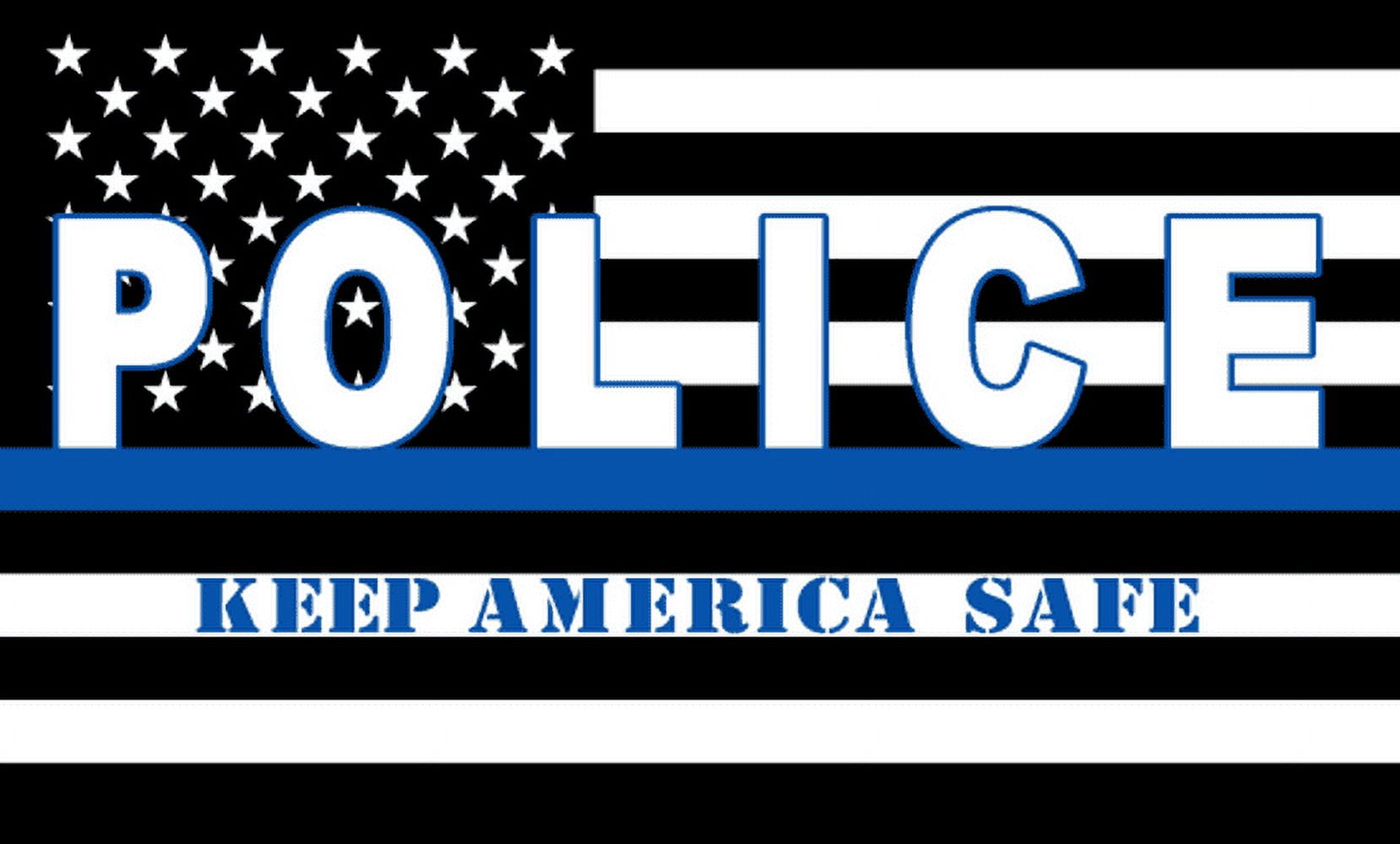 POLICE KEEP AMERICA SAFE 3'X5' Flag Rough Tex® 68D Nylon - Walmart.com