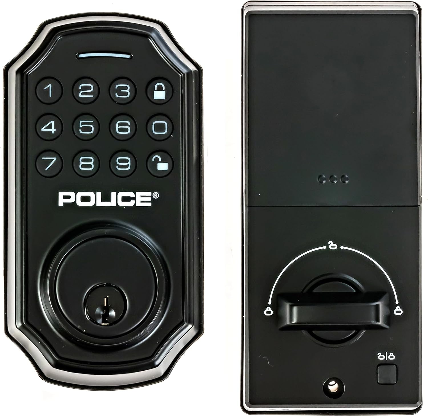 POLICE Keyless Entry Door Lock with Keypad - Smart Deadbolt Lock ...