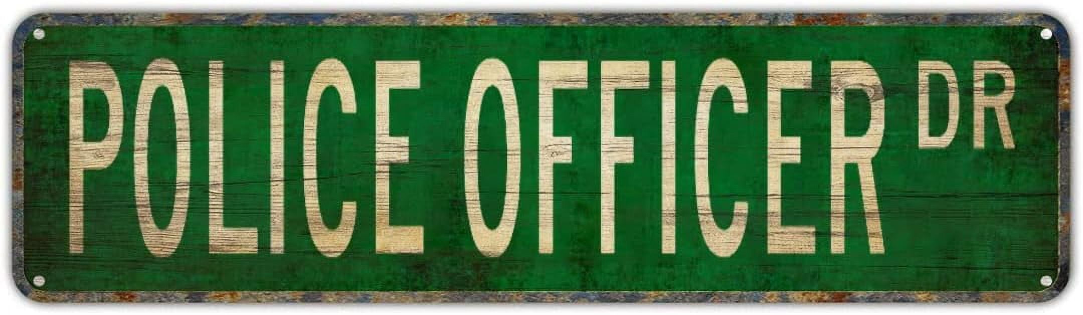 POLICE OFFICER DR Vintage Signs Retro Tin Signs Art Plaque Aluminum ...