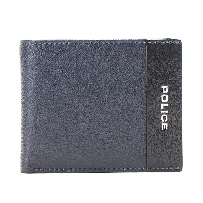 POLICE RAPODO OVER FLAP Men's 100% Genuine Leather Coin Wallet with ...