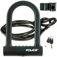 POLICE U-Lock Bike Lock with Key, U-Lock for Bicycles, Lock for ...