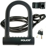 POLICE U-Lock Bike Lock with Key, U-Lock for Bicycles, Lock for ...