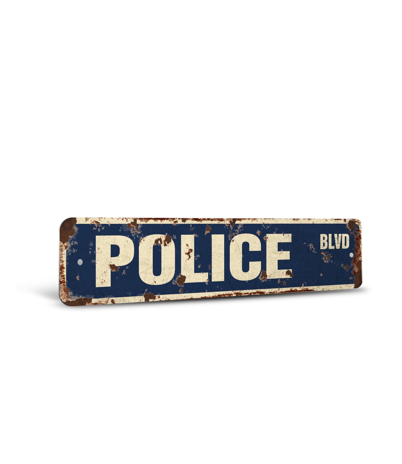 POLICE Vintage Style Rustic Street Sign – New Cop Officer Law Man Retro ...