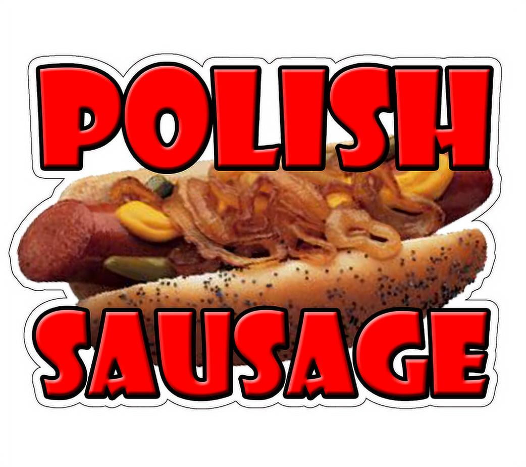 POLISH SAUSAGE Concession Decal stand trailer food sign - Walmart.com