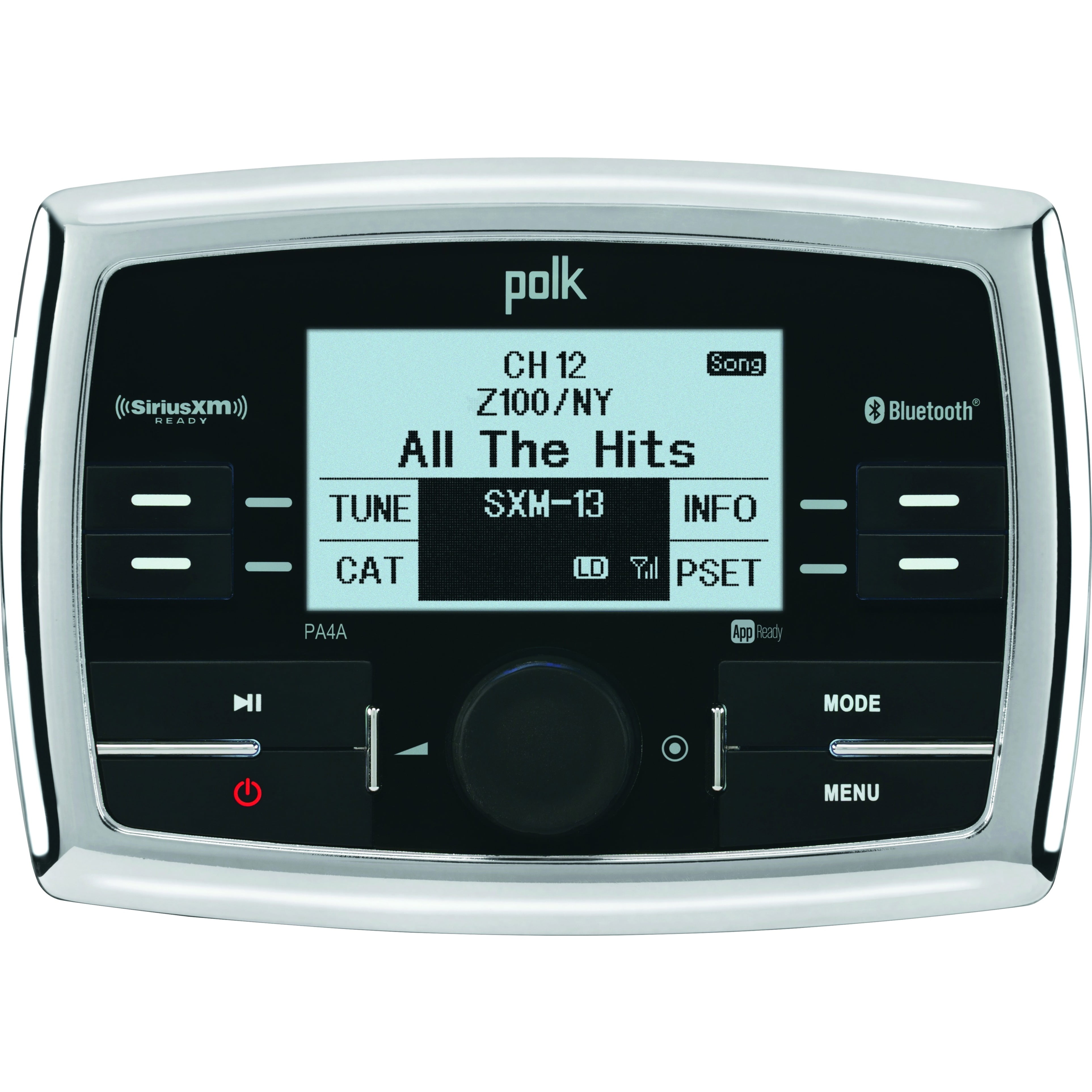 Polk PA4A WB/AM/FM/USB/SiriusXM Ready/Bluetooth Stereo with App Control ...
