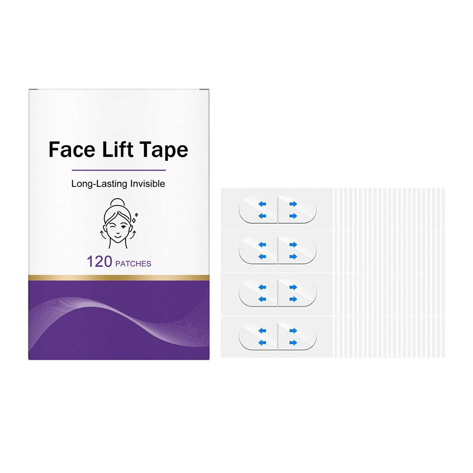 POLLYANNA Pack Of 120 Face Lifting Tape Face Tape Lifting Face Facelift ...