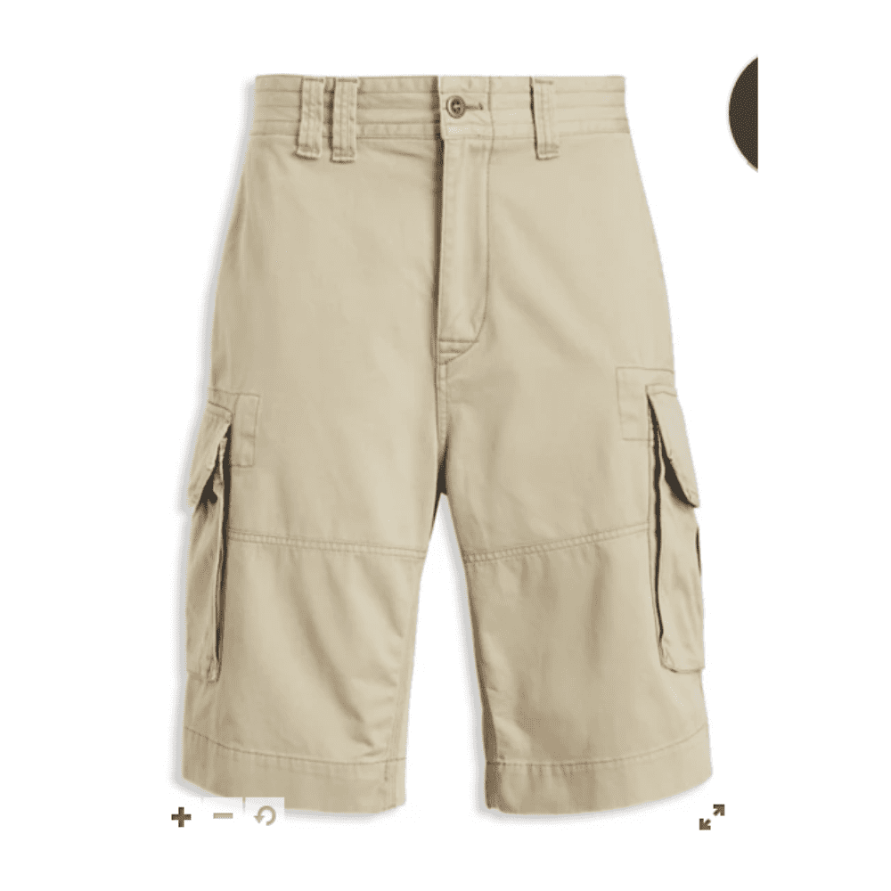 POLO RALPH LAUREN Men's Big & Tall Relaxed Classic Fit Twill Cargo Short Tan, 50 Big - Walmart.com