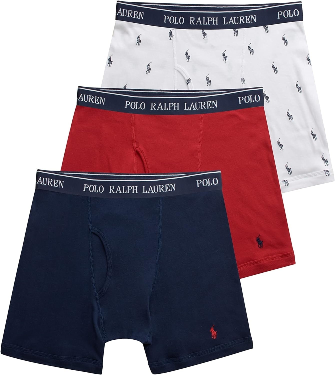 POLO RALPH LAUREN Mens Classic Fit Cotton Briefs, Trunks & Long Leg ...