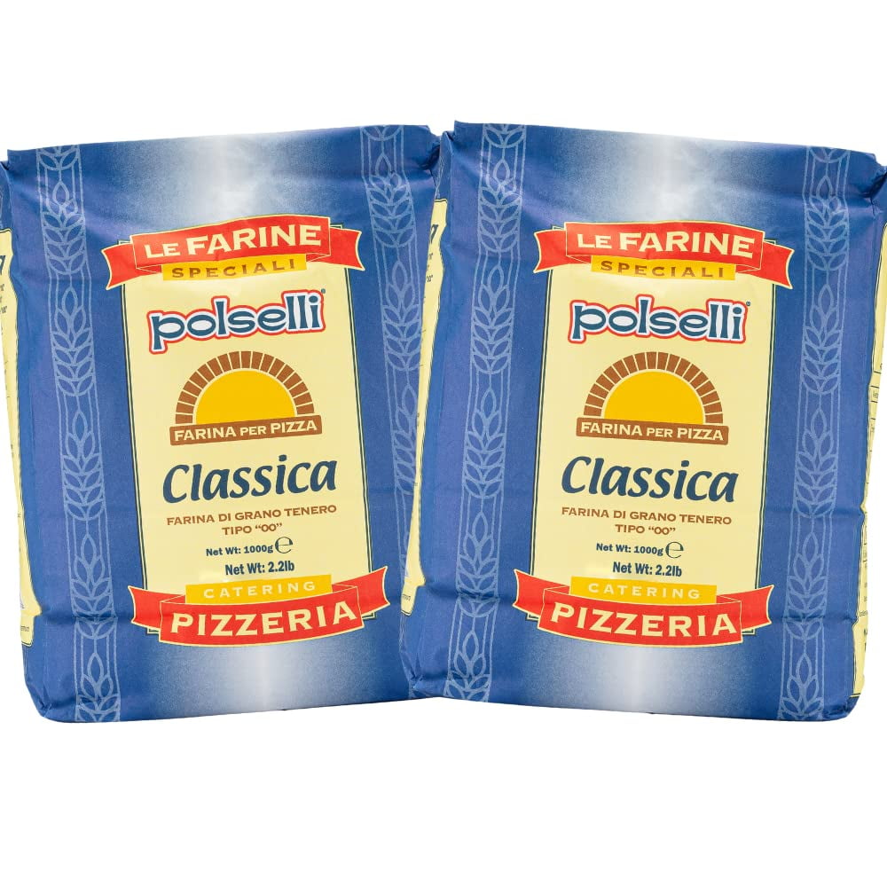 POLSELLI 2 PACK, Classica, DEF29 Type 00 Flour, Tipo OO, All Natural ...