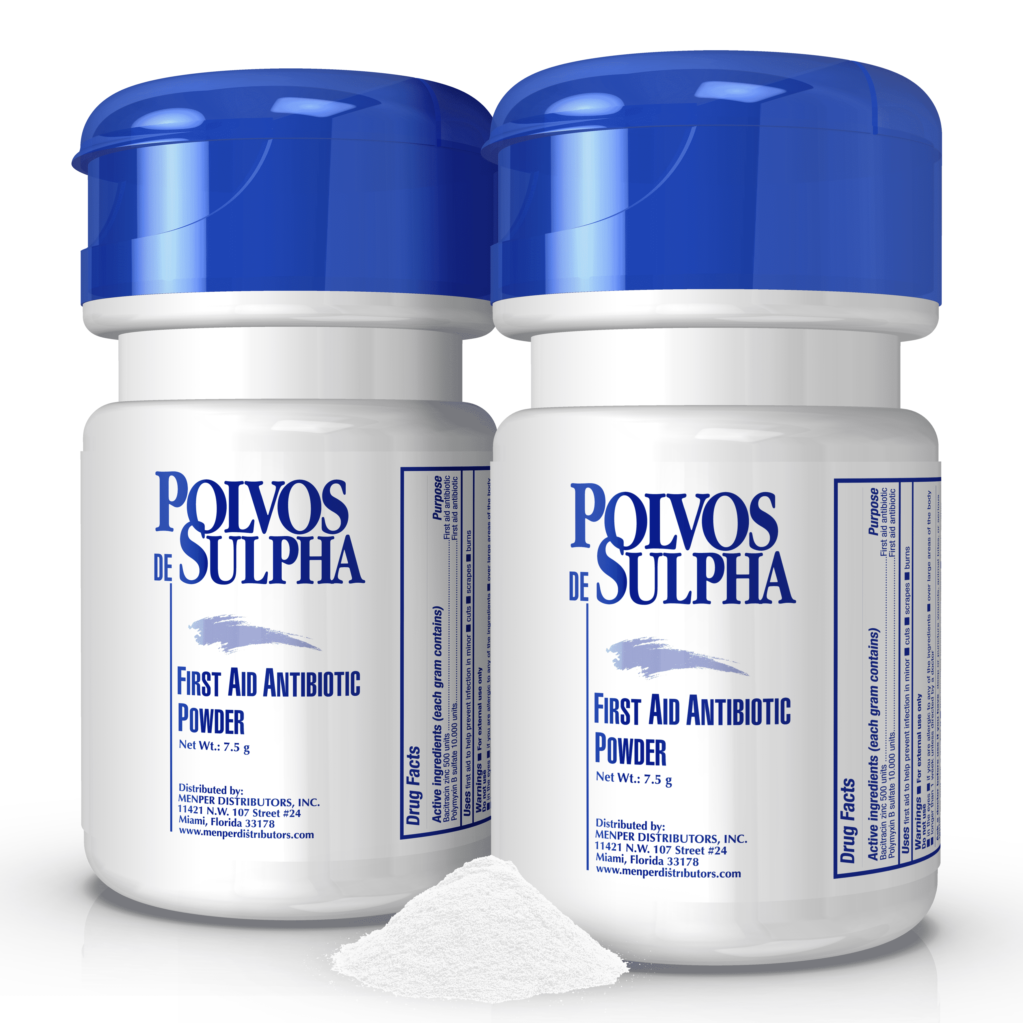 POLVOS DE SULPHA - First Aid Antibiotic Powder 15 g (2 Pack) - Walmart.com